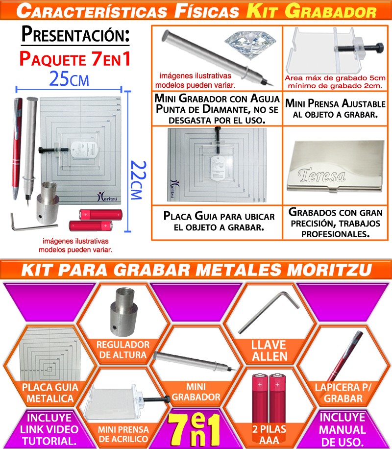 PG2030, Accesorio Grabador de Metales para Plotter de Corte MORITZU ...